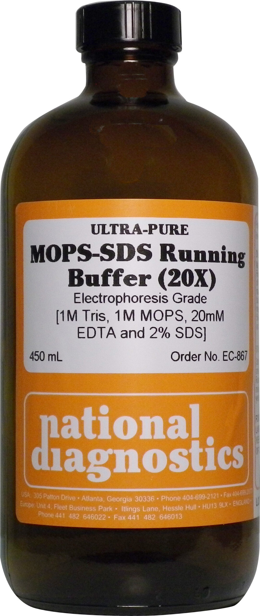 Mes Sds Running Buffer 20x National Diagnostics