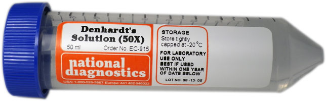 Denhardt's Solution (50X) - National Diagnostics